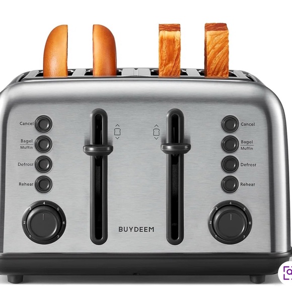 Kitchen | Buydeem Silver 4slice Toaster | Poshmark
